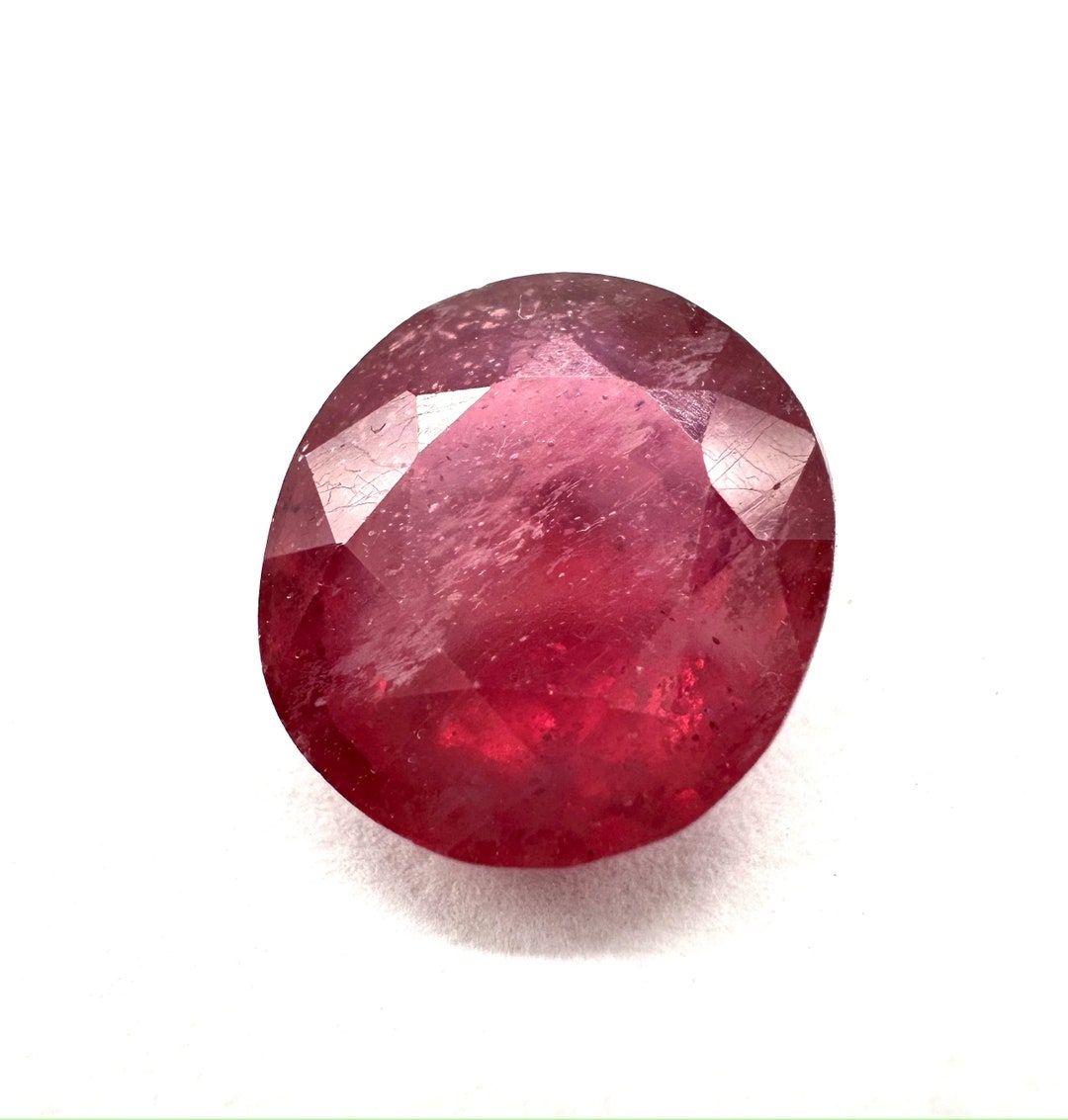 Ruby, Natural Ruby, Oval Shape Ruby, Red Ruby, Ruby Gemstone, Faceted ...