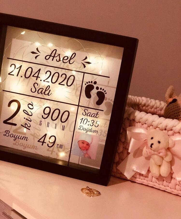 Personalized Baby Birth Board Baby Room Decoration Newborn - Etsy