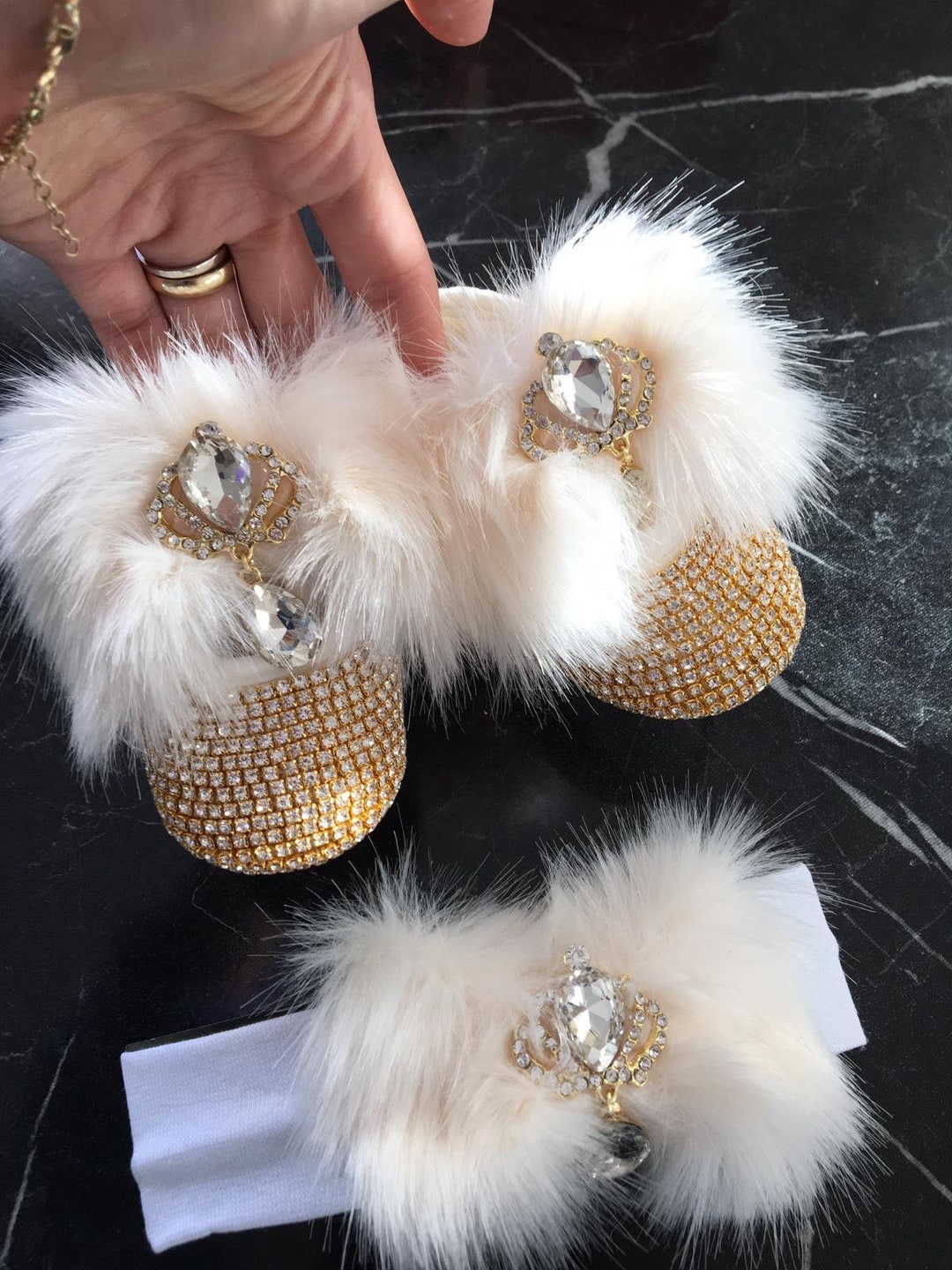 Personalized Feathered Baby Shoes / Luxury Baby Gift / Baby Gift ...