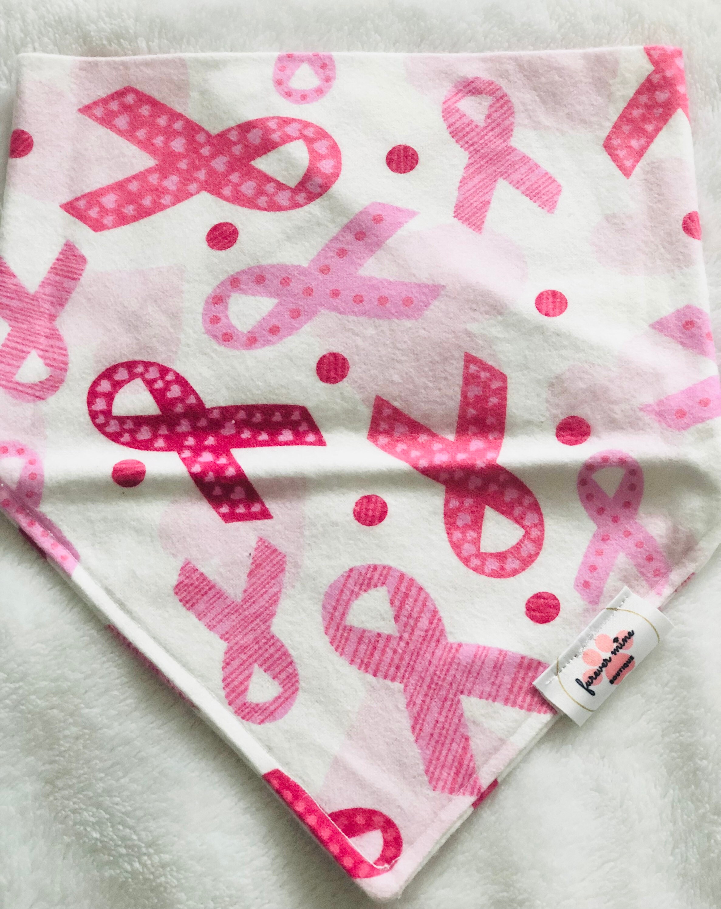 Breast Cancer Awareness Bandana Dog Bandana Pink Ribbon - Etsy