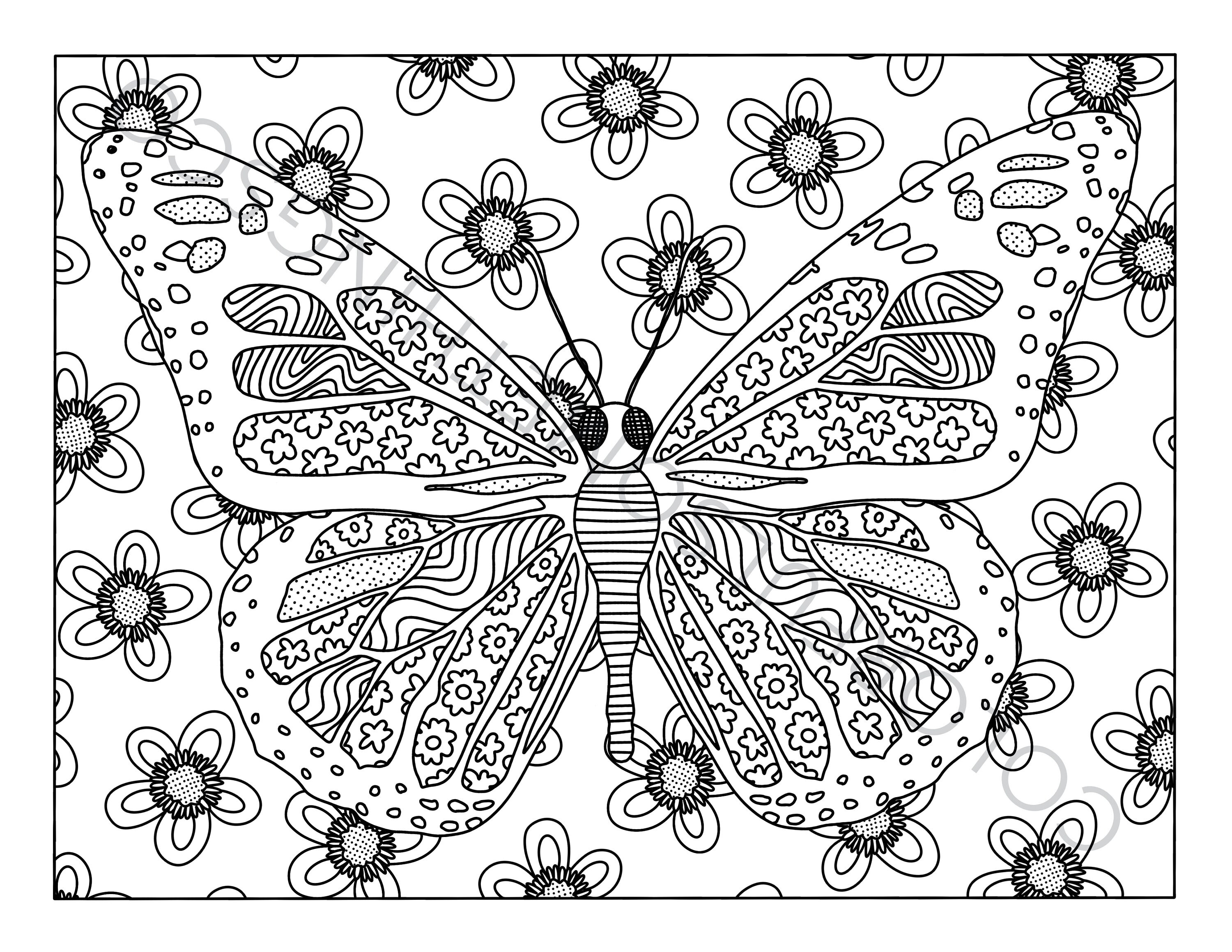 Summer Themed Coloring Pages Pack of 10 Summer Digital - Etsy