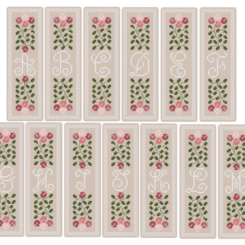 Monogrammed Bookmark - Etsy