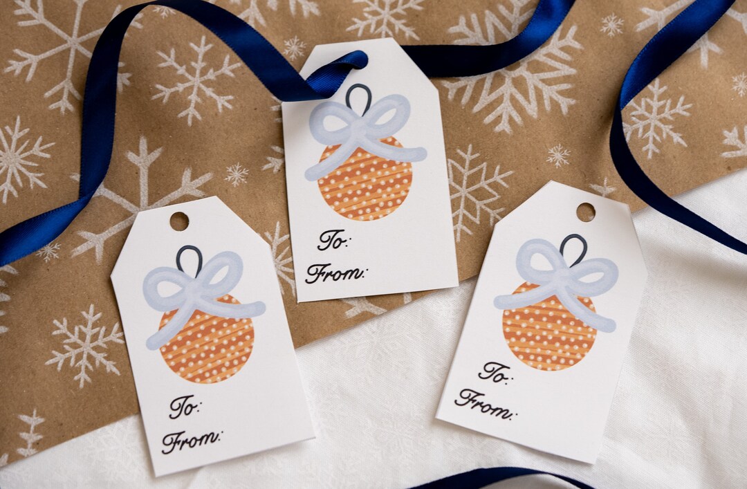 Christmas Ornament Gift Tags Christmas Themed Printable Gift Tags ...
