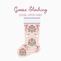 Christmas Stocking Outline Template | INSTANT DOWNLOAD | PRINTABLE | 11 ...