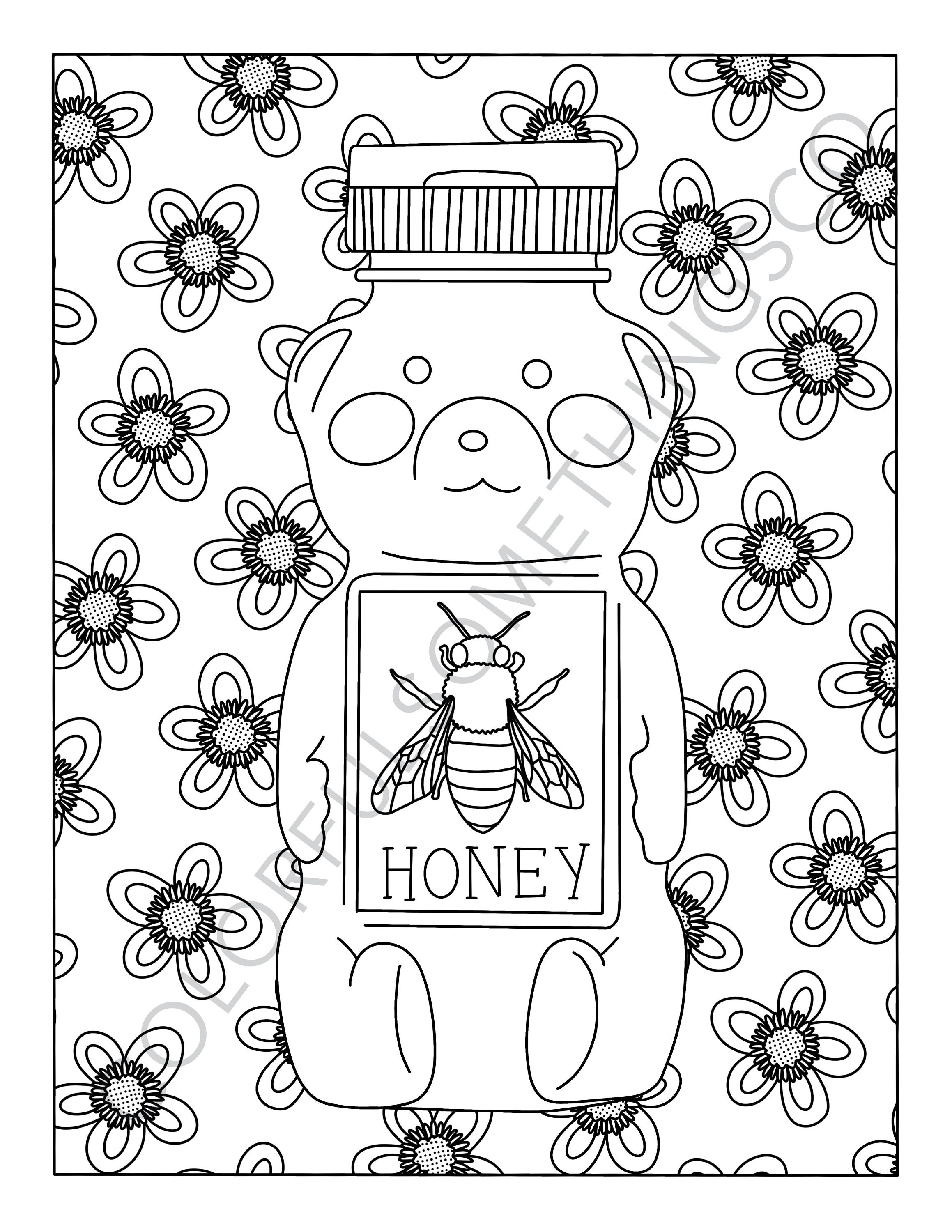 Summer Themed Coloring Pages Pack of 10 Summer Digital - Etsy
