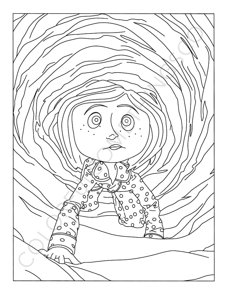 Coraline Coloring Pages Pack of 10 Digital Download Coloring Pages ...