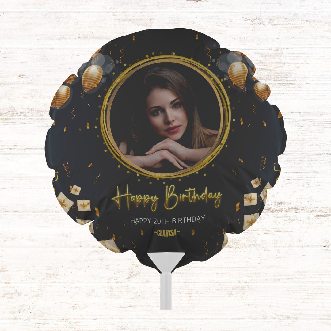 Personalized Birthday Balloon Custom Photo Balloons Custom - Etsy