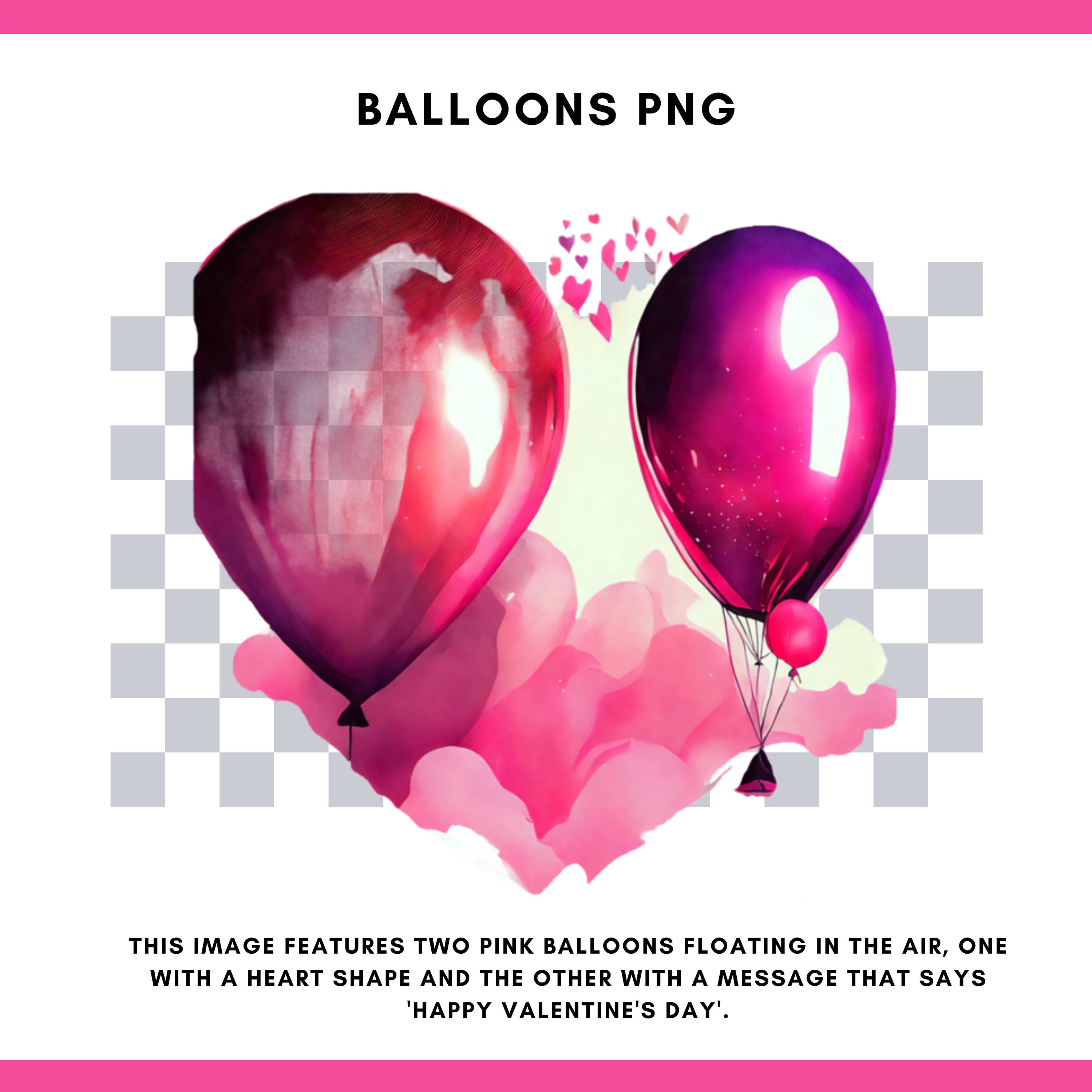 Valentine's Day Balloons PNG Clipart, Pink Purple Balloons Clpart ...