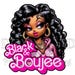 Black and Boujee Brown Betty Boop in Pink Hoodie, Boujee Font, Betty ...