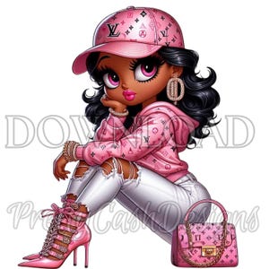 Betty Boop in Pink Hoodie, Bougie Betty Boop Png, Cute Tumbler Wrap ...