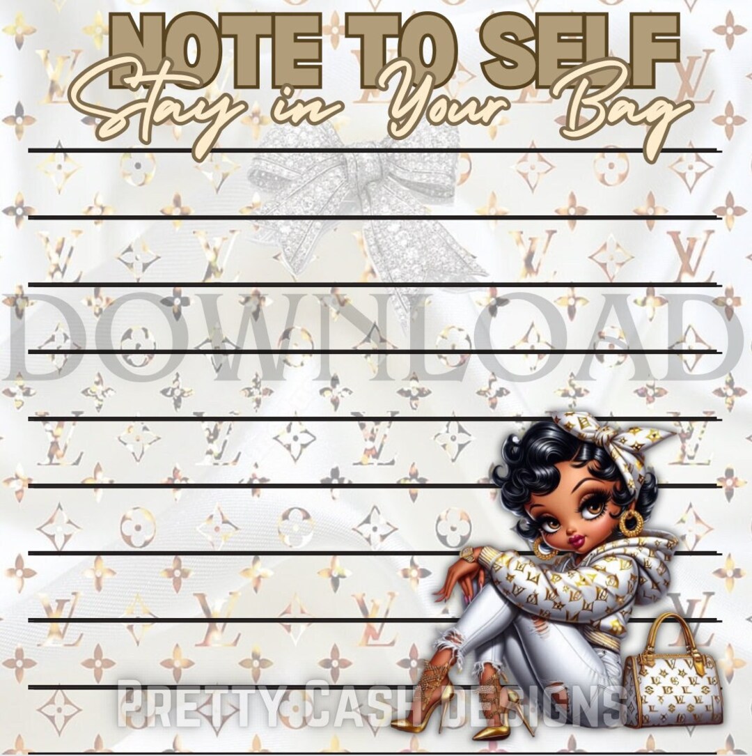Note to Self Personalized Journal Pages, Printable Notebook Paper, Clip ...