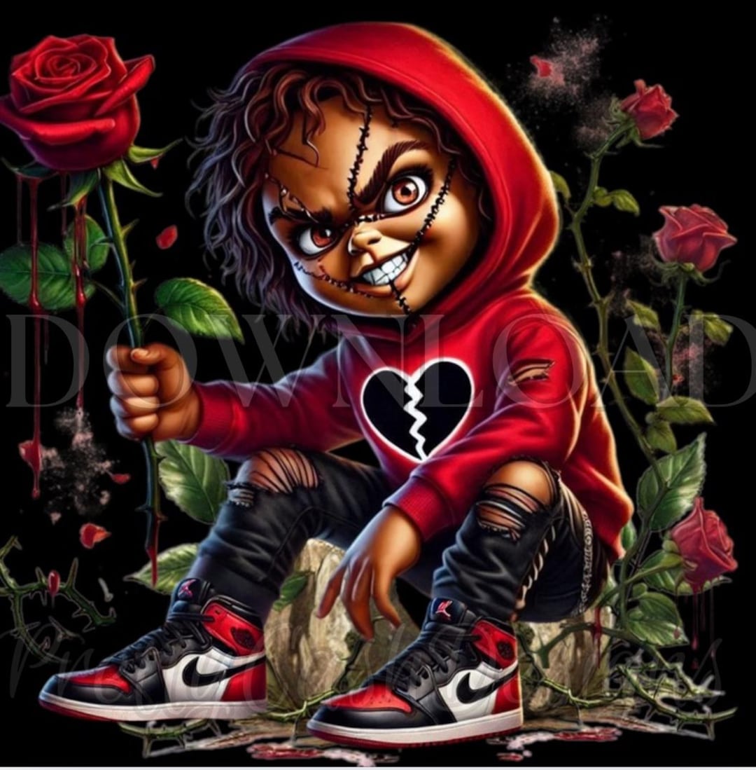Lover Chucky, Good Guy, Chucky PNG, Love Png, Valentines Png, Broken ...