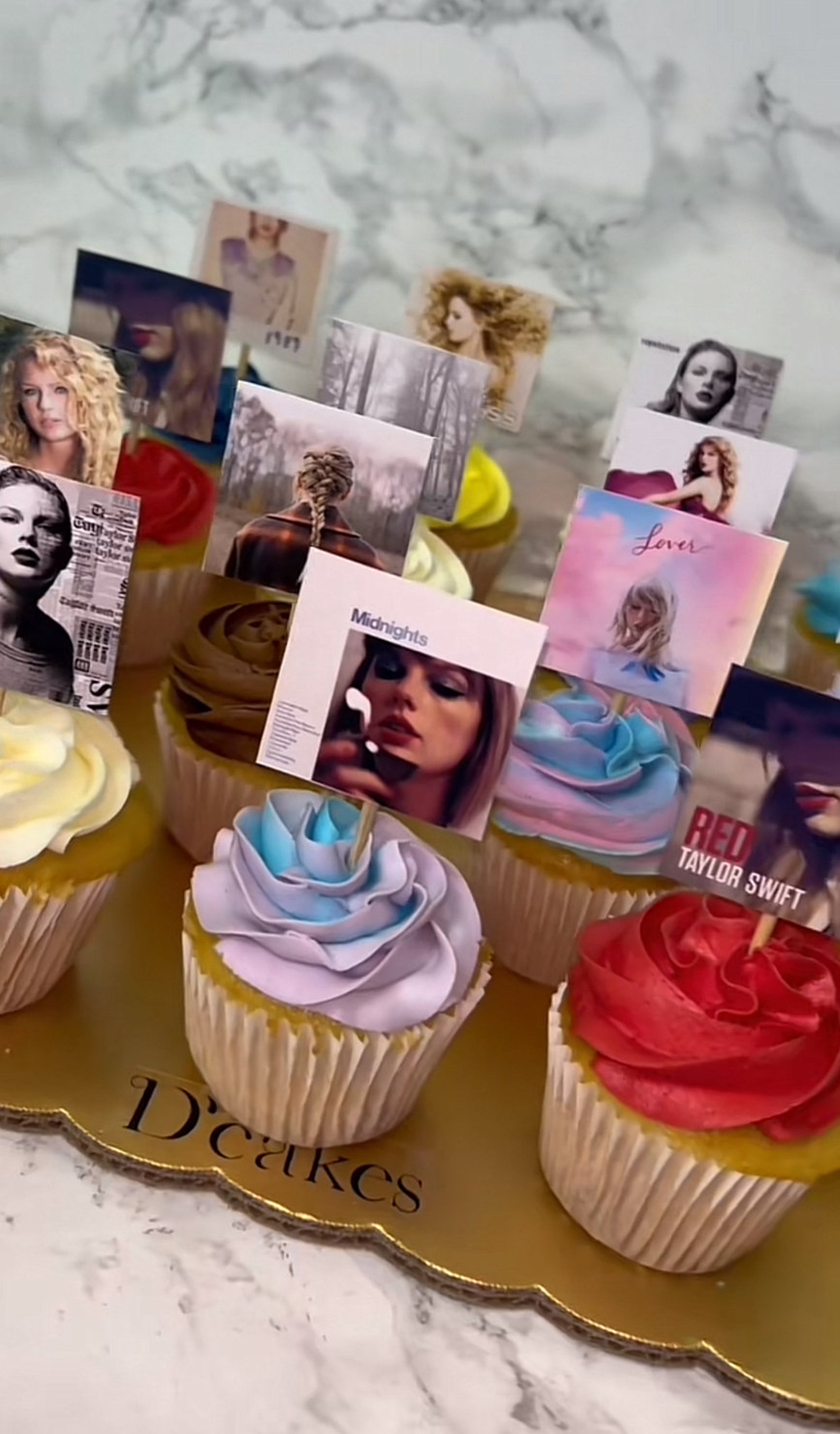 Tswift , Taylor Swift ERAS Cupcake Toppers , Swiftie , Sets of 12 , 24 ...