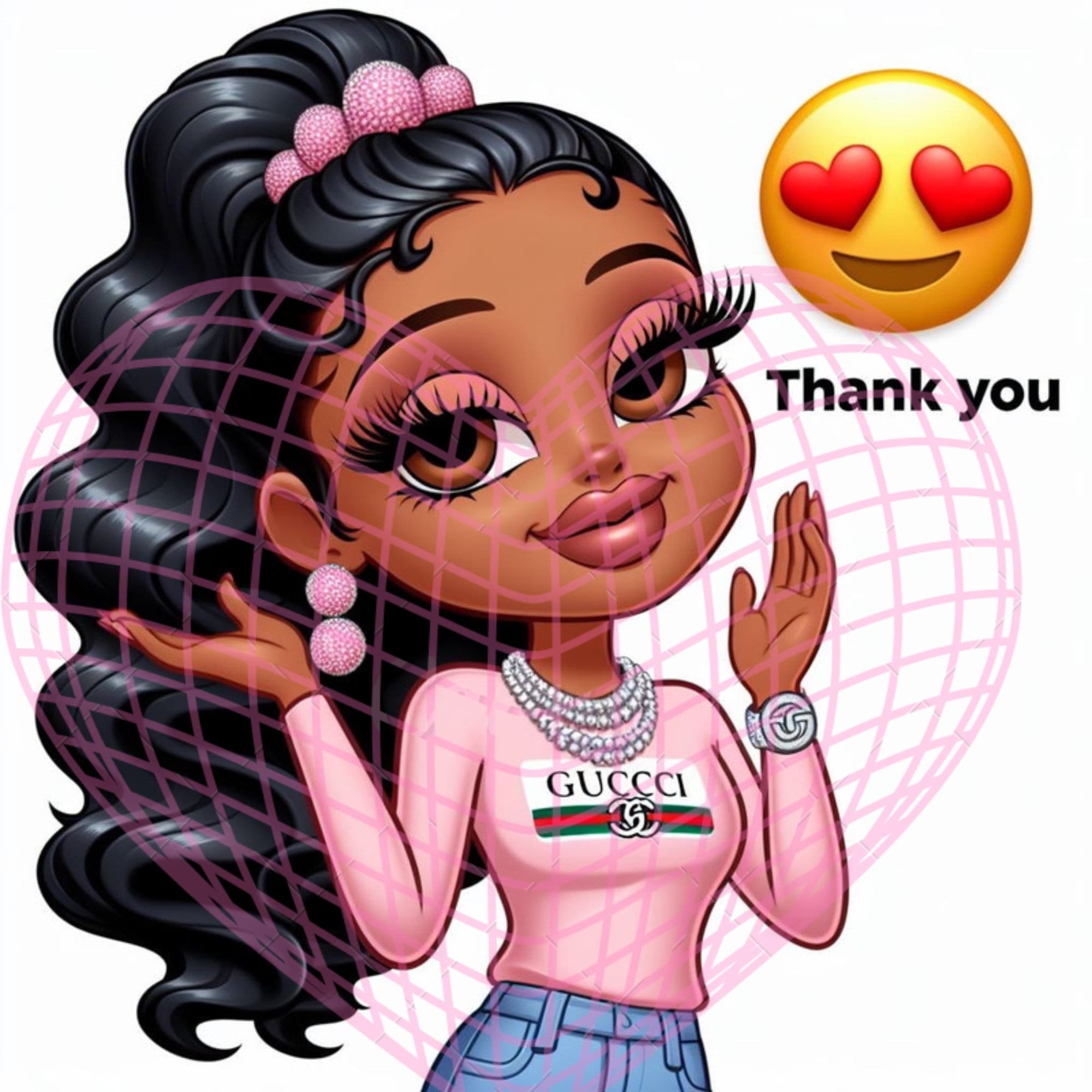 IPhone Pretty Emojis, Instant Download, Boss Babe Png, Pretty Character ...