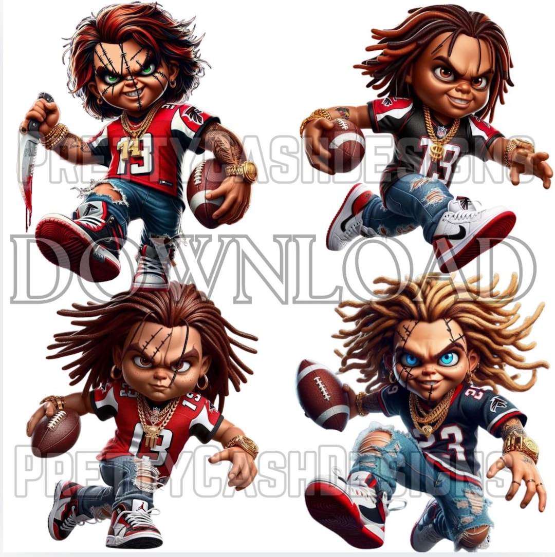 Chucky Atlanta Football Png, Football Svg, Atlanta, Chucky Png, Horror ...