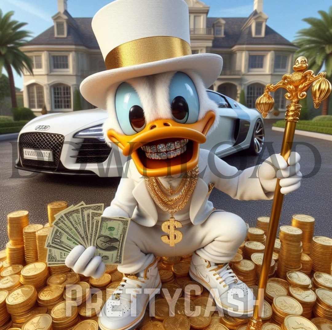 Scrooge Mcduck Luxury Life Riches N Gold Trendy PNG, Sublimation ...
