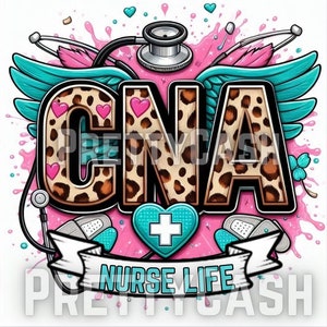 CNA Certified Nursing Assistant Png Sublimation Design Download, Nurse ...