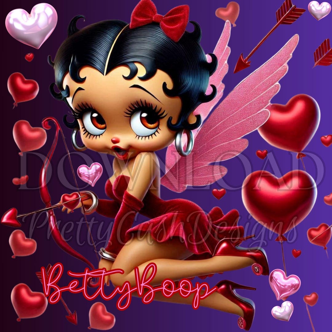 Betty Boop Angel Png, Angel PNG, Valentine Svg Files, Clip Art, Designs ...