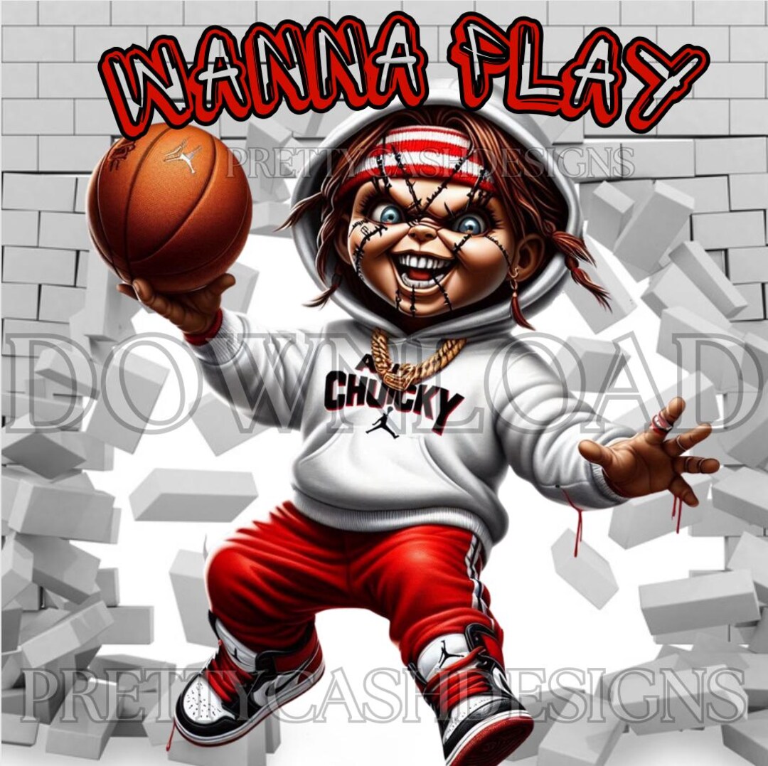 Air Chucky Wanna Play Png, Jordan Svg, Air Jordan Svg, Spooky ...