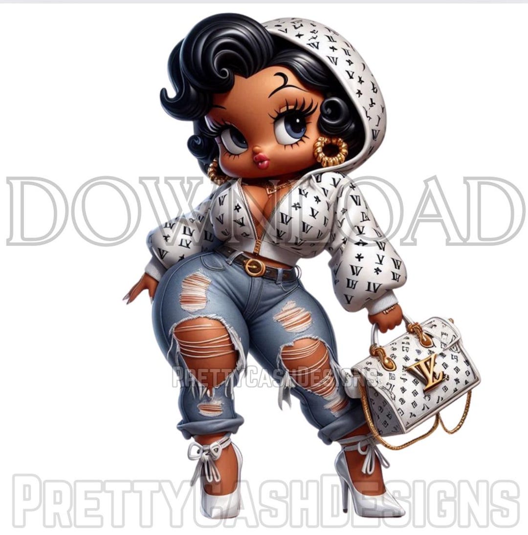 Betty Boop, Png, White Outfit, Sublimation, Betty Boop PNG, Digital ...