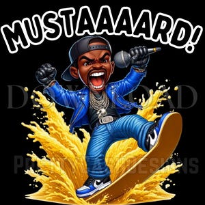 Mustard PNG, Kendrick Lamar SVG, T-shirt Design, Mustard Meme, Kdot ...