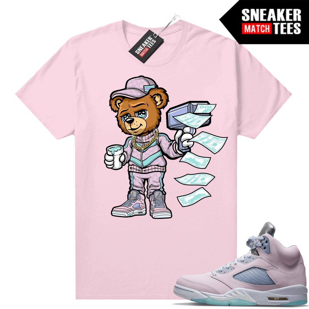 Easter 5s to Match Sneaker Match Tees Pink cash Cannon Bear - Etsy