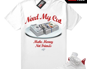 Jordan 6 Retro Red T-shirt Sneaker Matching Shirts Drip - Etsy