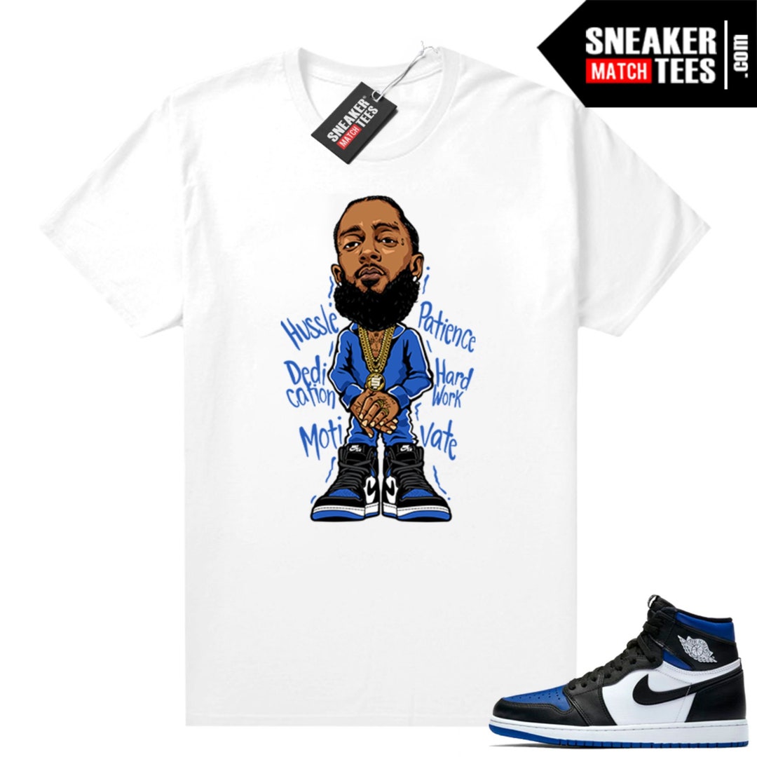 Royal Toe 1s Shirts to Match Sneaker Match Tees White "hussle" - Etsy