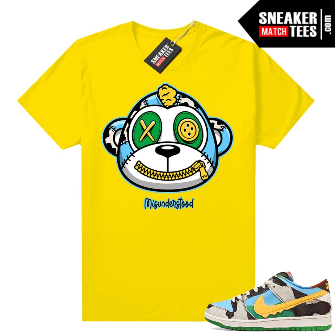 Chunky Dunky Dunks Sneaker Match Tees Yellow misunderstood Monkey - Etsy