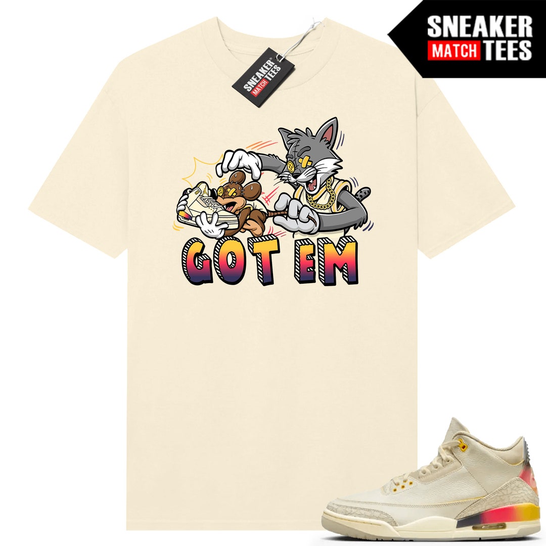 J Balvin 3s to Match Sneaker Match Tees Sail "got EM Cartoon" - Etsy