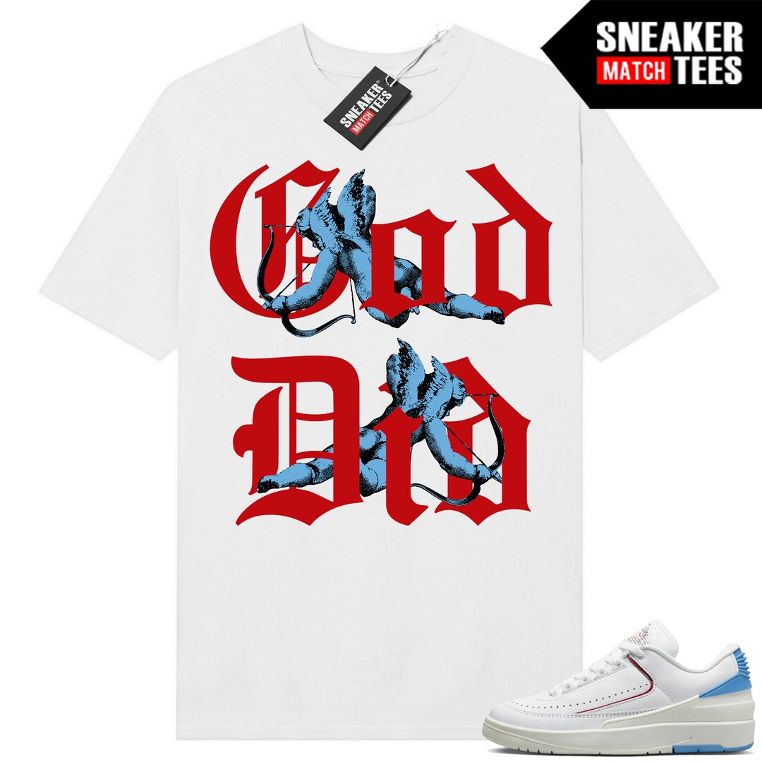 UNC to Chicago 2s Shirts to Match Sneaker Match Tees White "god Did" - Etsy