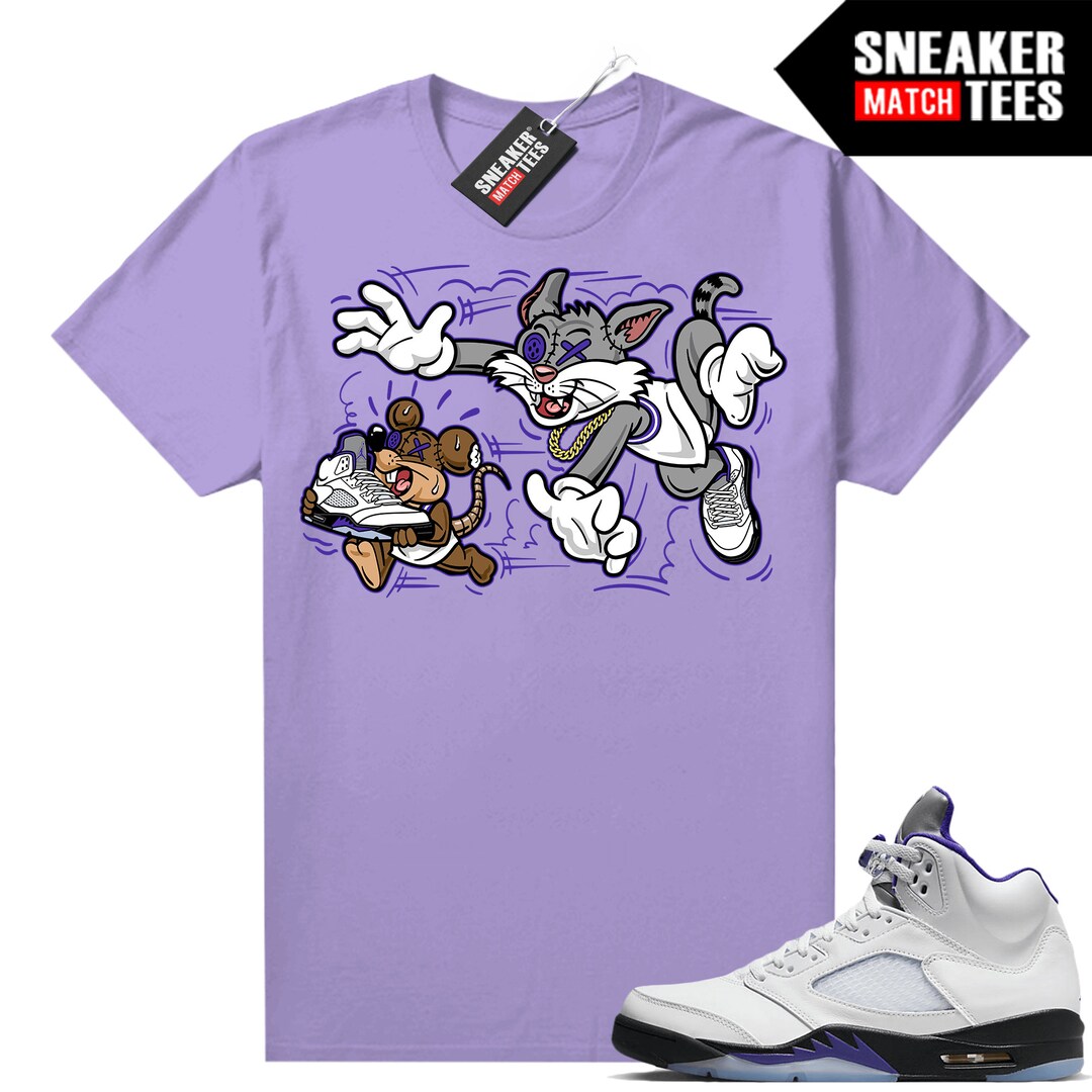 Concord 5s to Match Sneaker Match Tees Light Purple finessed - Etsy
