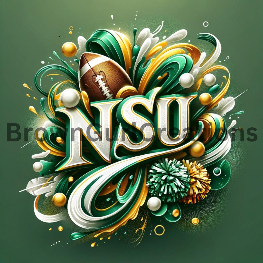 NSU Inspired 3D Splash for Apparel, Tumblers, Book Covers and More - Etsy