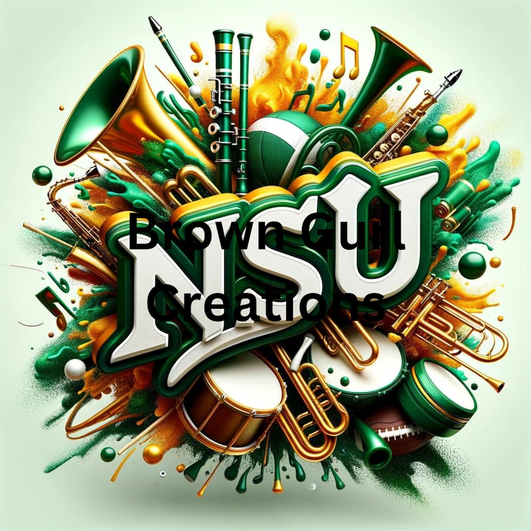 NSU Inspired 3D Splash for Apparel, Tumblers, Book Covers and More - Etsy
