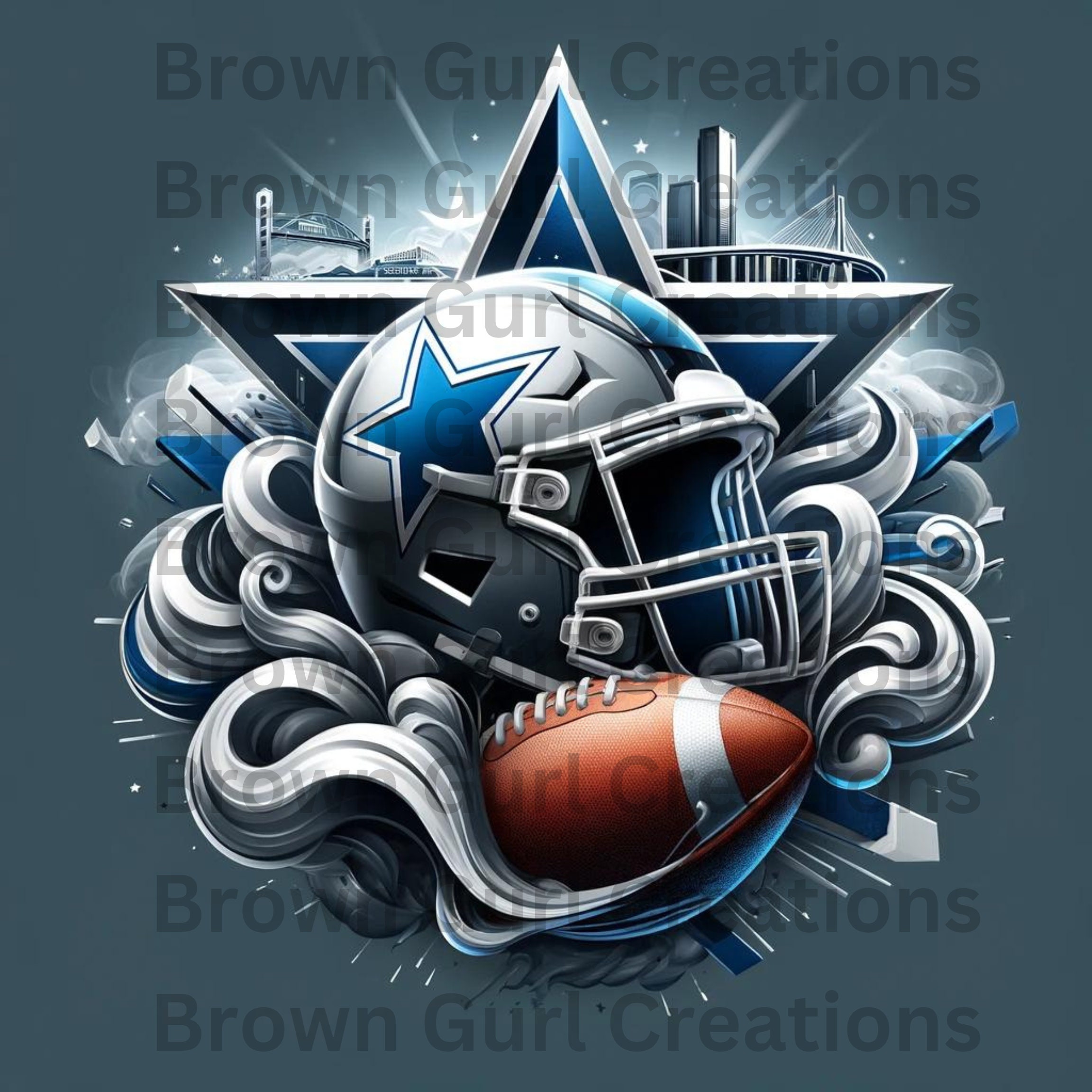 Cowboys-inspired PNG Image, Football - Etsy Canada