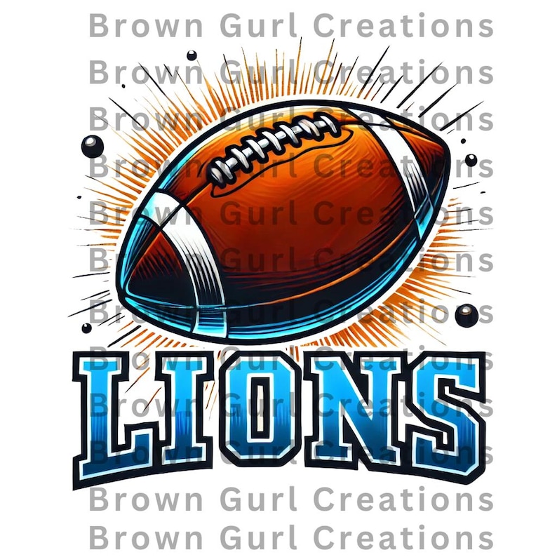 Detroit Lions-inspired Digital Image - Etsy