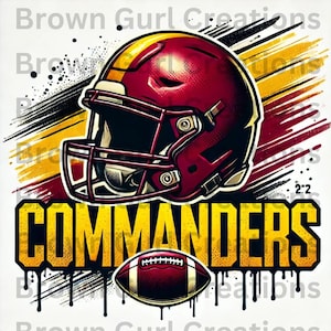 Washington Commanders-inspired Digital Image - Etsy