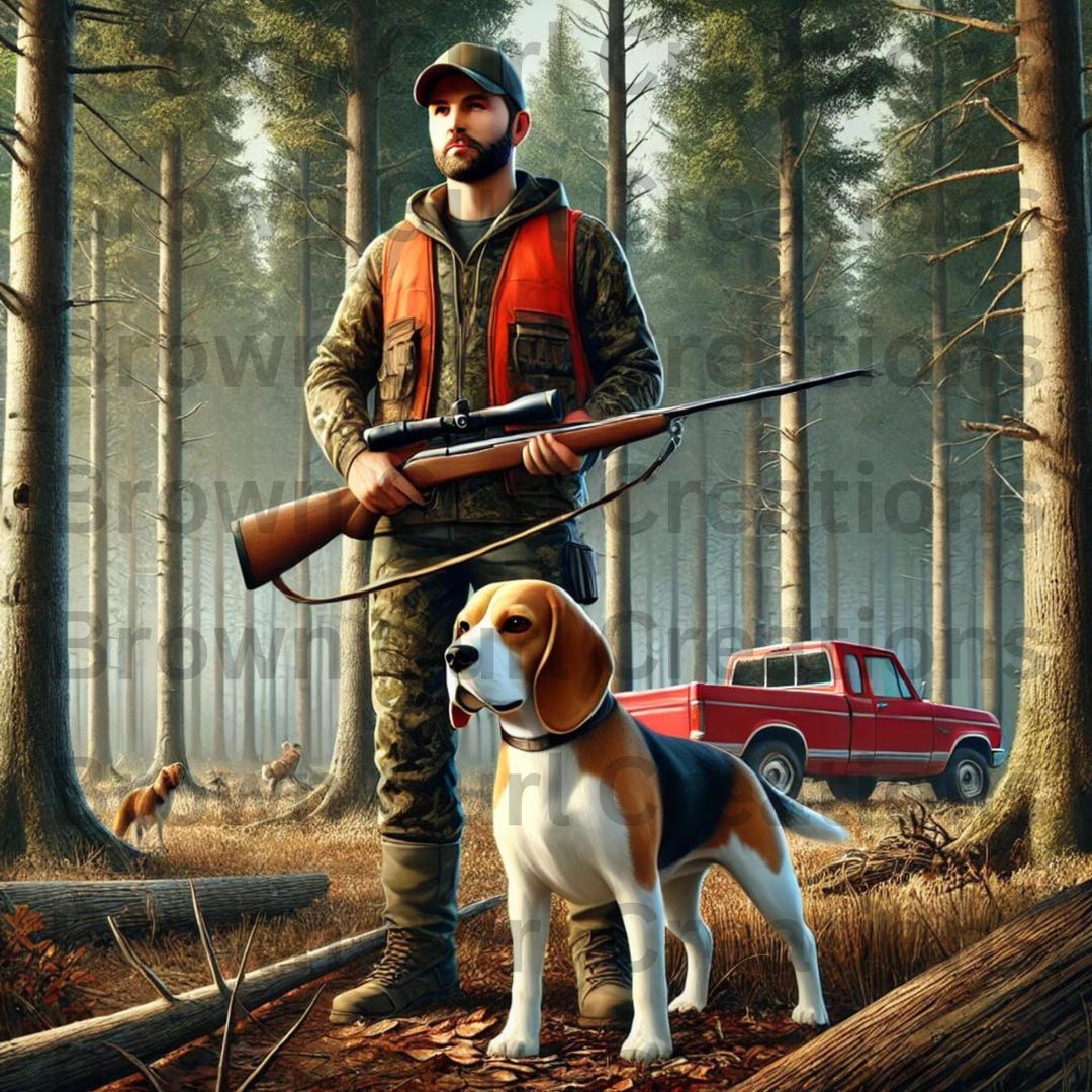Hunting Season Beagle Hunter Deer Hunting Outdoorsman - Etsy