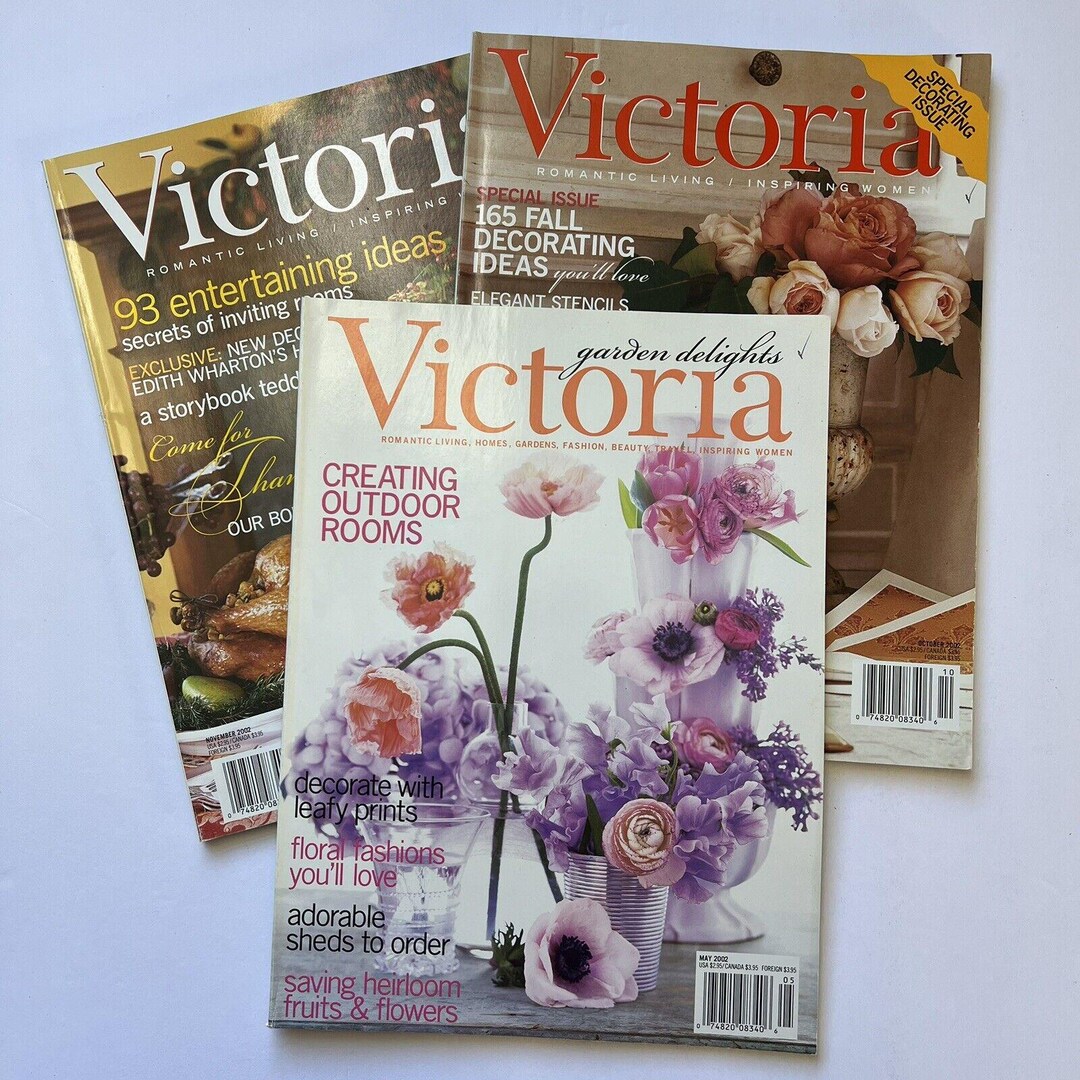 Vintage Victoria Magazines Set of 3 May October November 2002 - Etsy