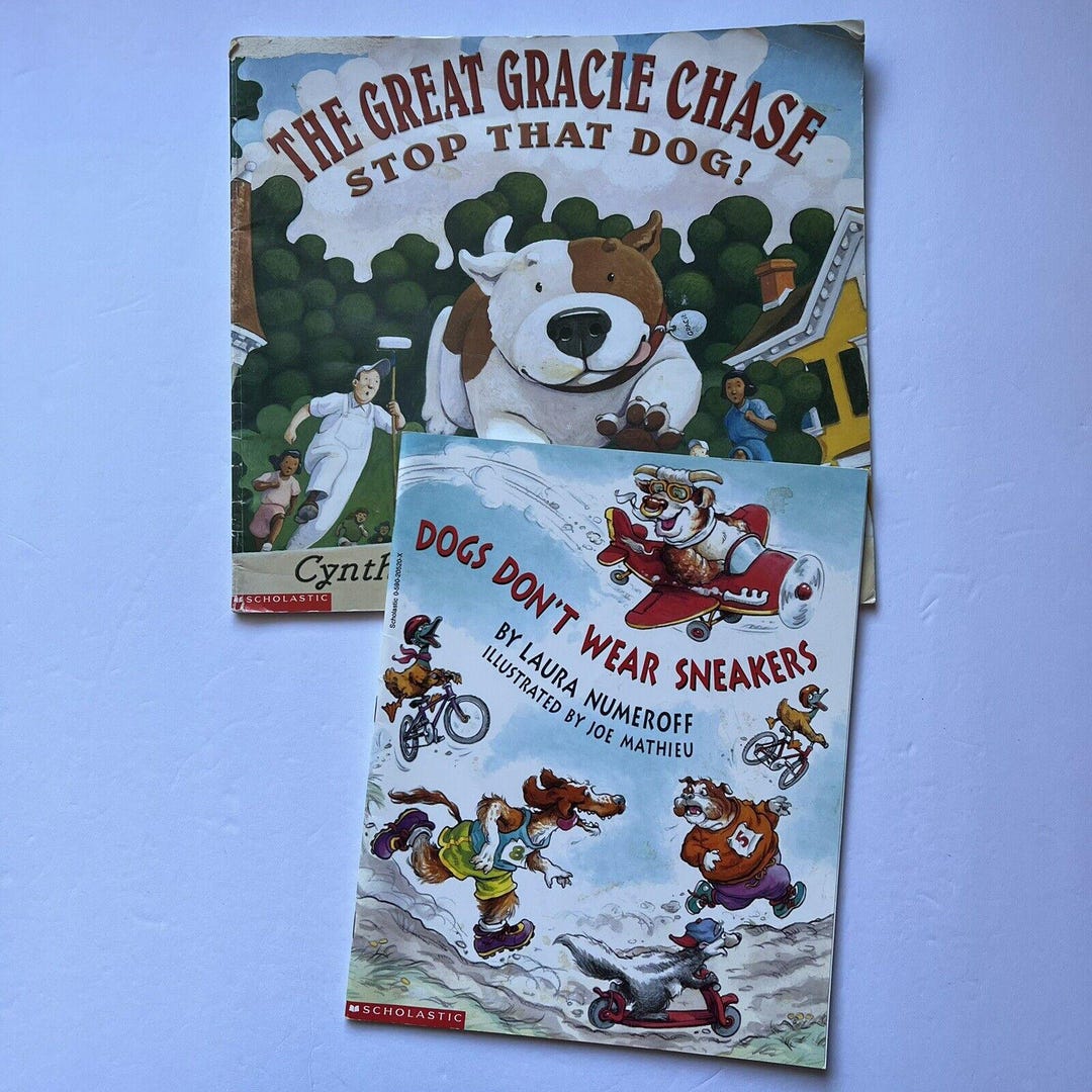 Set of 2 Childrens Story Books Dogs Dont Wear Sneakers the Great Gracie ...