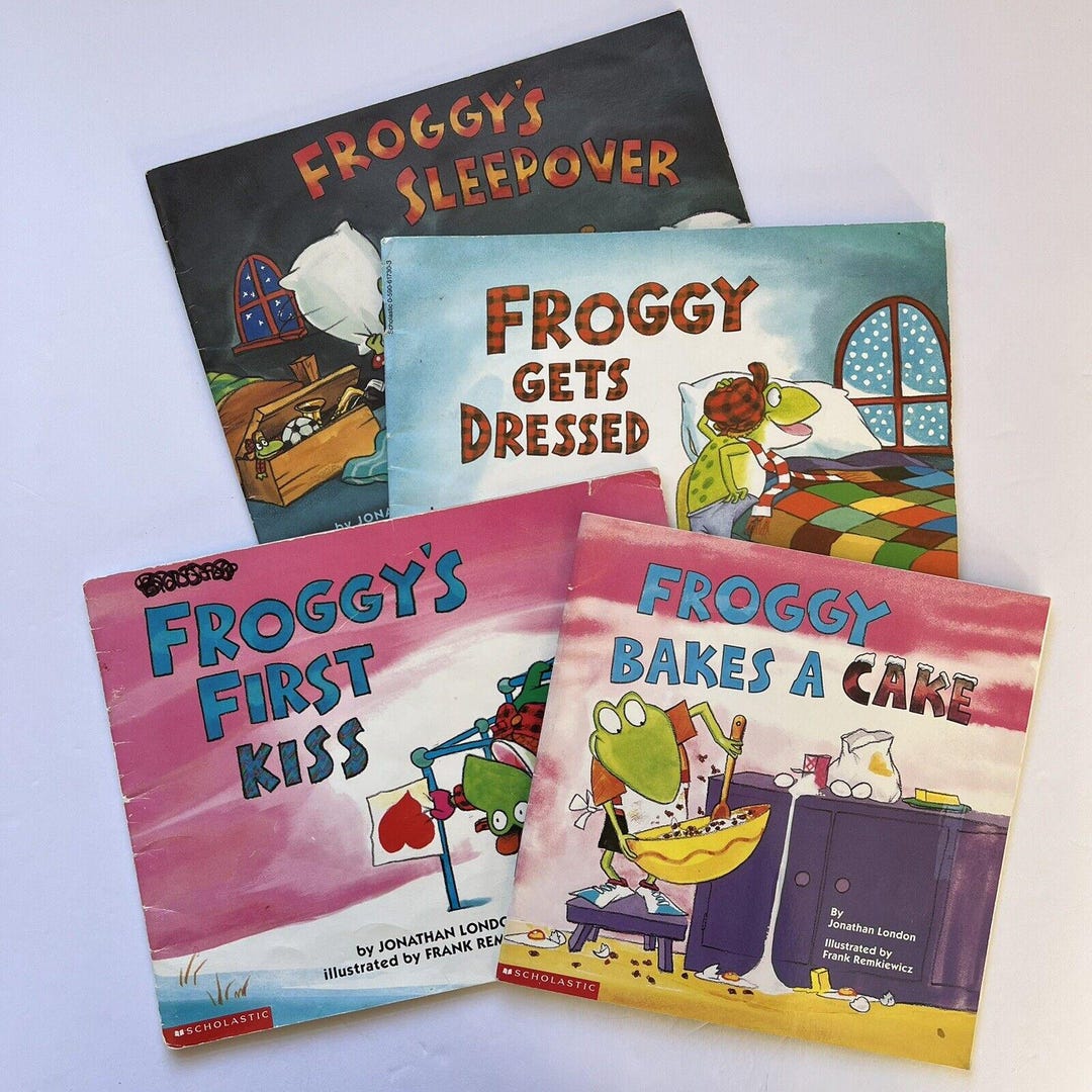 Froggy Childrens Books Set of 4 Paperback Sleepover Gets Dressed Bakes ...