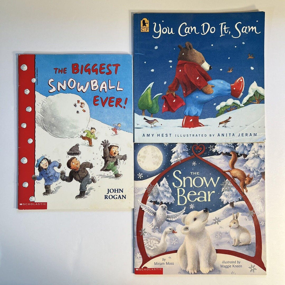 Set of 3 Childrens Storybooks Biggest Snowball Ever You Can Do It Sam ...