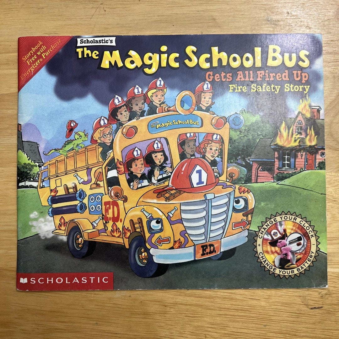 The Magic School Bus Gets All Fired up Fire Safety El Autobus Magico Se ...