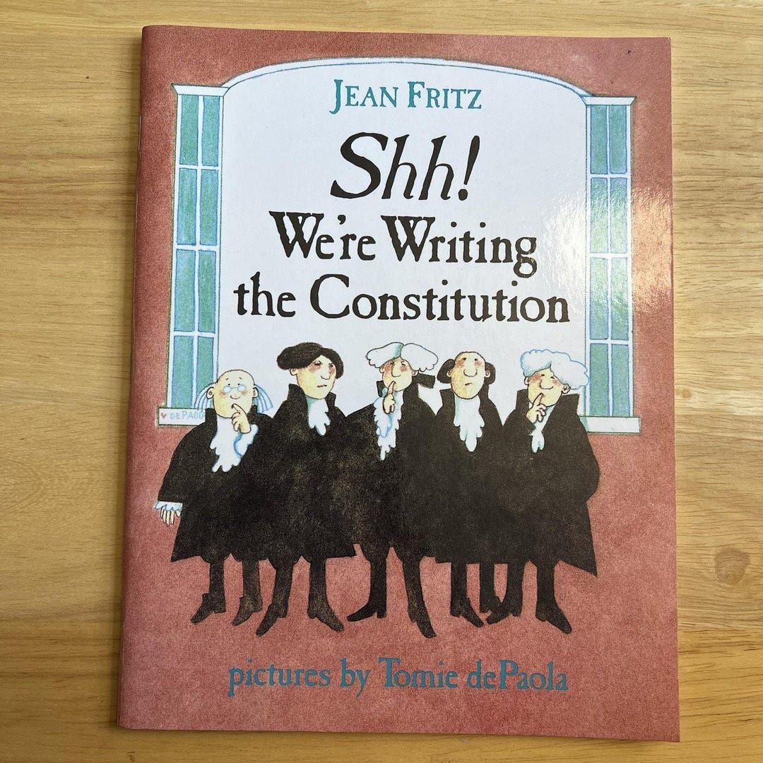 Shh! We're Writing the Constitution Paperback Book by Jean Fritz Grade ...