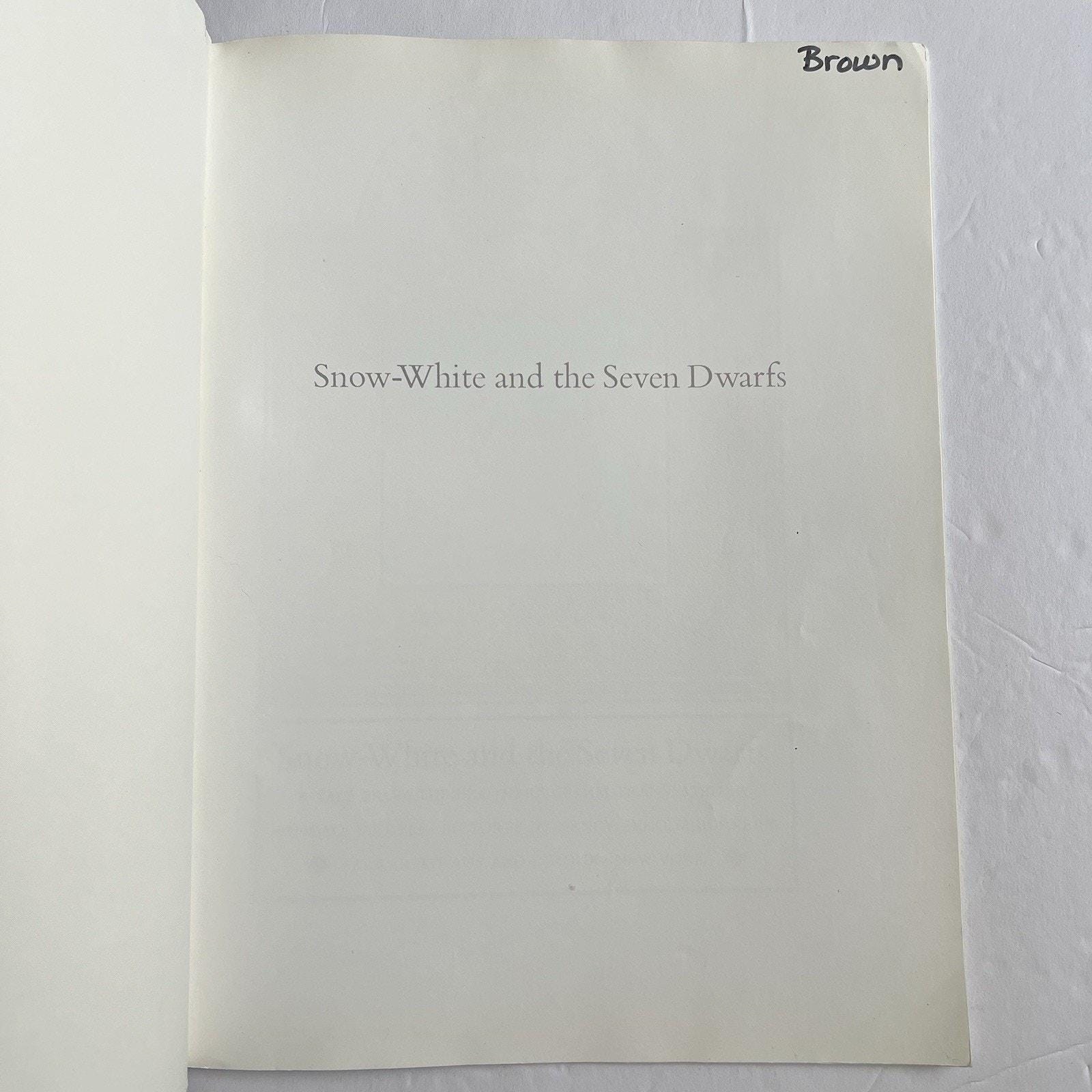 Snow White and the Seven Dwarfs Randall Jarrell Nancy Ekholm Burkert ...