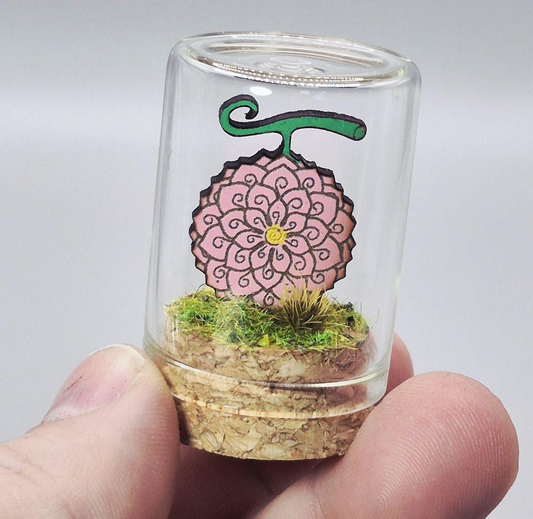 Mini Hana Hana No Mi Diorama Under a Glass Dome – One Piece Devil Fruit ...