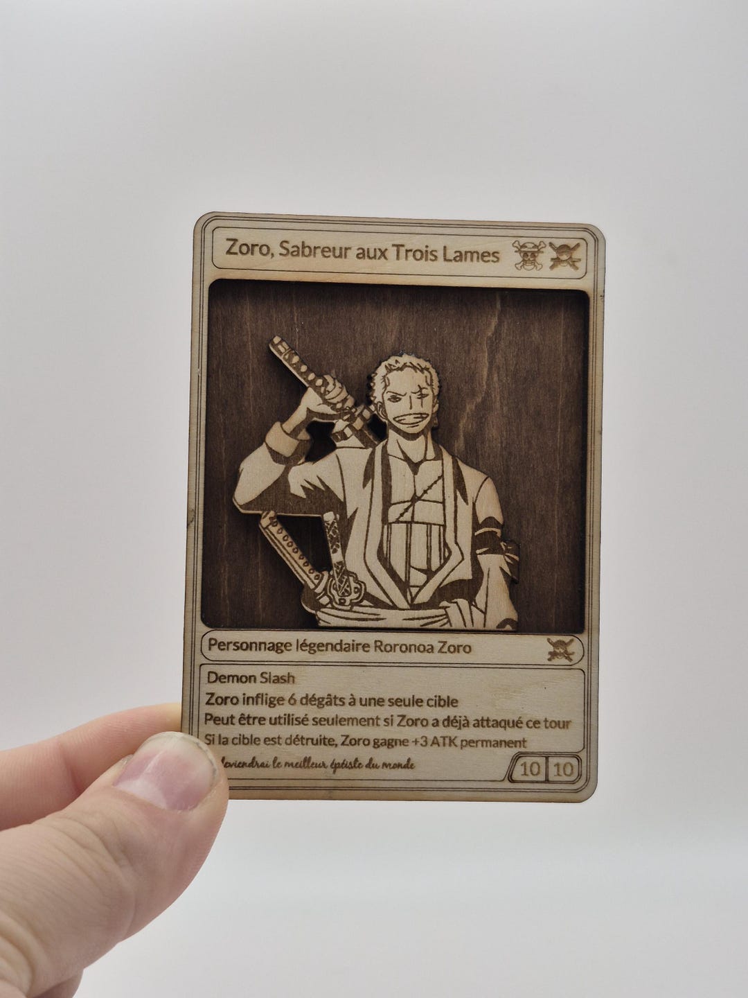 Zoro Wooden Map – One Piece – Handmade Manga Decoration – Anime Fan ...