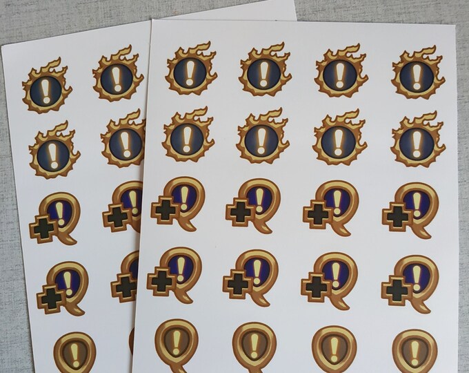 FFXIV Quest Icons Sticker Sheet - Etsy
