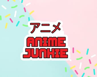 Anime Junkie Sticker - Etsy