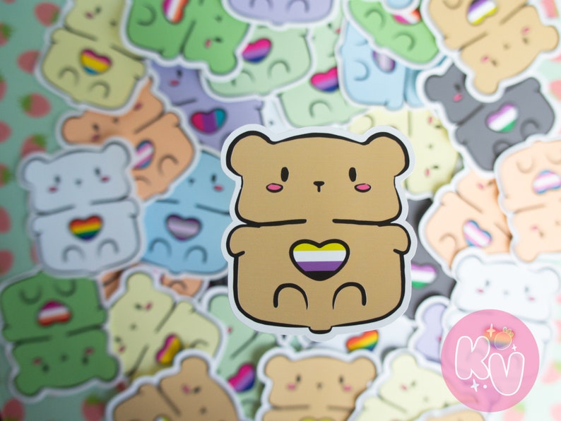 Osos del Orgullo LGBTQ Oso Kawaii 9 Banderas Diferentes - Etsy México